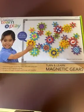 Lakeshore | Toys | Lakeshore Turn Learn Magnetic Gears Bright ...